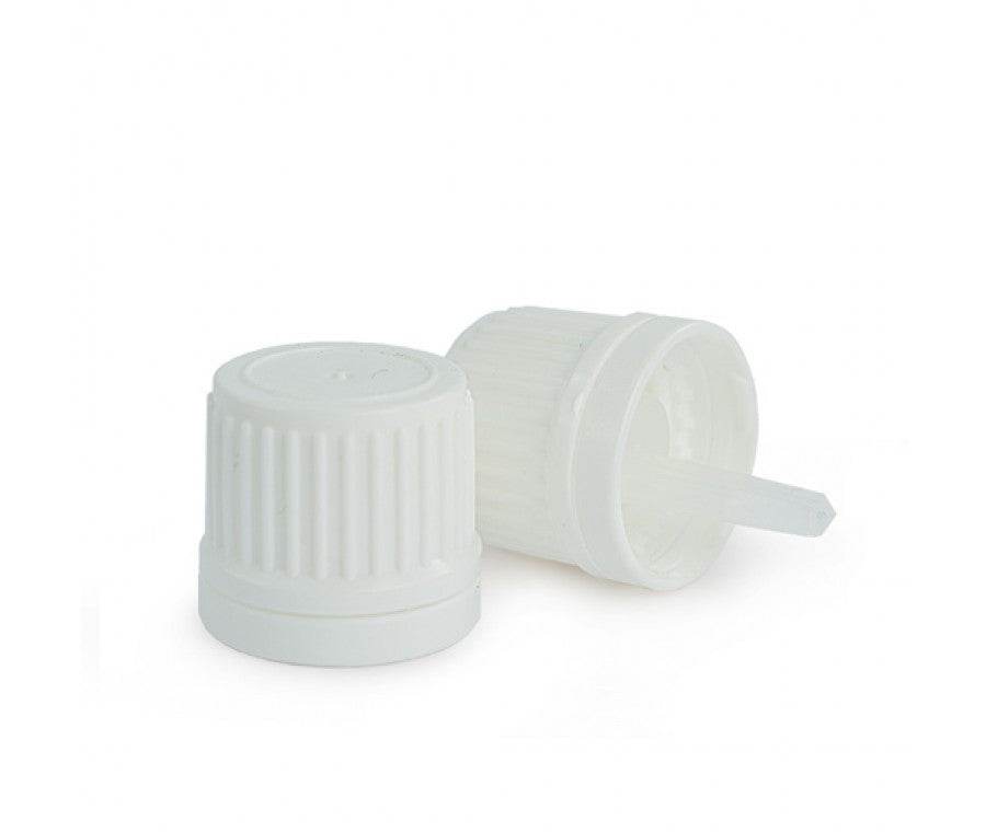 18mm White tamper evident closure (with dropper insert) – Oils4life